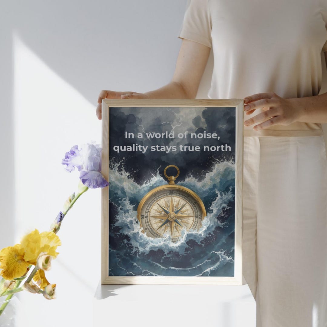 Elegant Motivational Wall Art for Navigating Chaos With Clarity ...