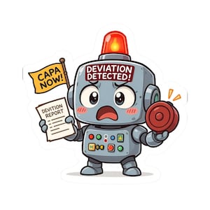 Deviation Sticker Funny GMP QA Gift Kawaii Pharmaceutical Quality ...