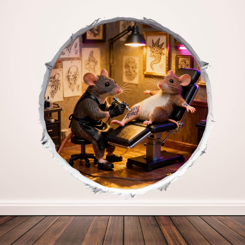Mouse Hole Sticker - Etsy