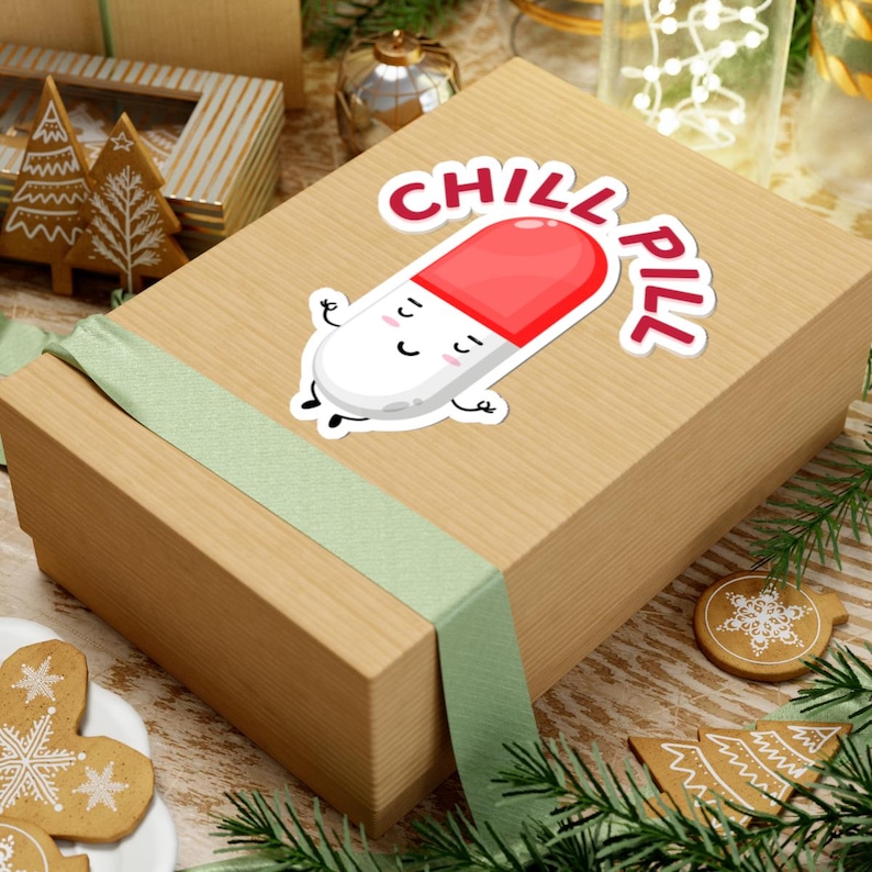 Take a Chill Pill Sticker for Laptops, Bottles and More | Compliance ...