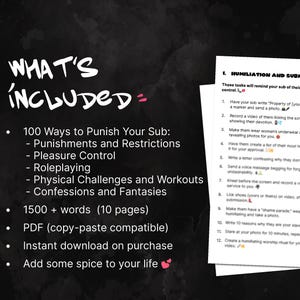 Femdom Punishment Task | Humiliation Scripts for Male Submissives, Guide for Femdom Play ...
