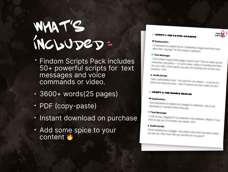 Findom Scripts for Paypig Dms | Femdom Text Pack | Findom Captions ...