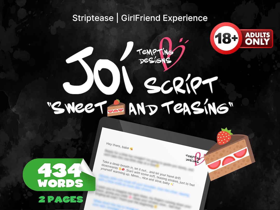 Striptease JOI Script | Girlfriend Experience Jerk-off Instruction ...
