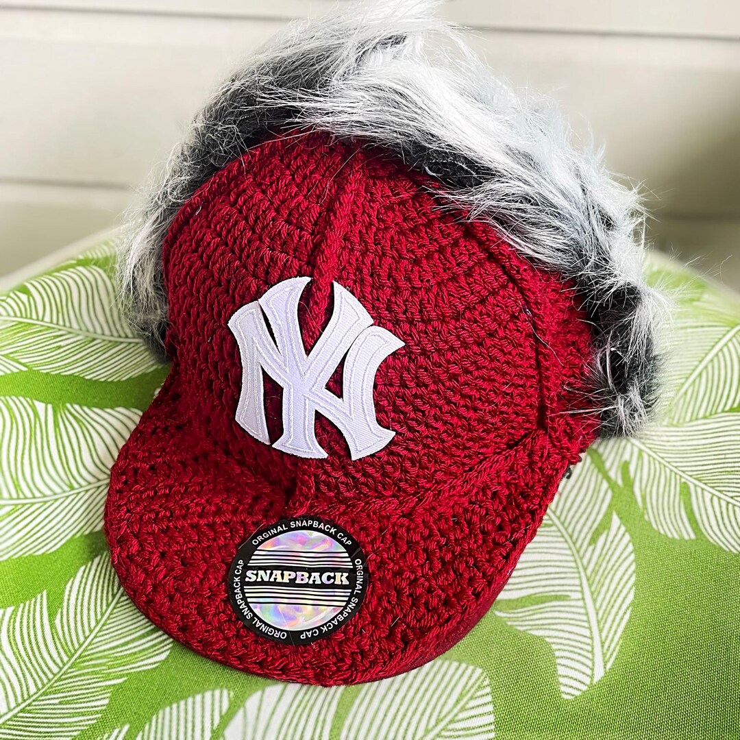 Crochet New York Yankees Adjustable Cap Toboggan - Etsy