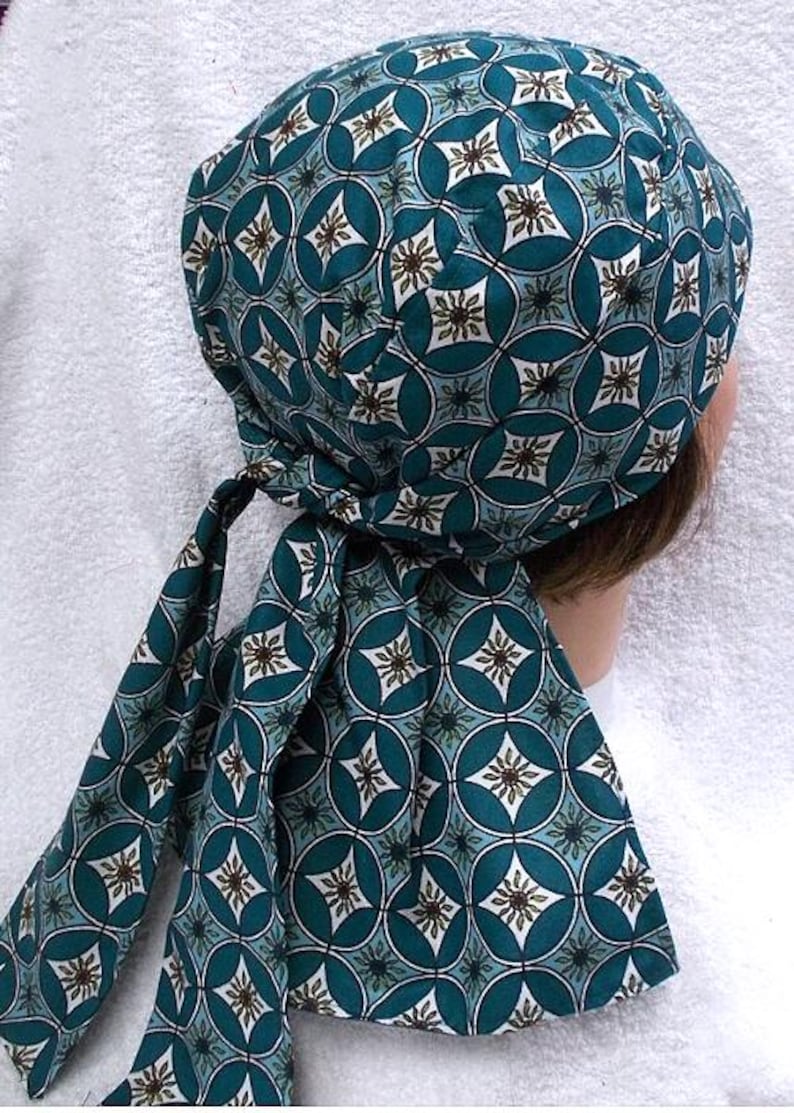 TEAL COTTON DOORAG Vintage Style Design - Etsy