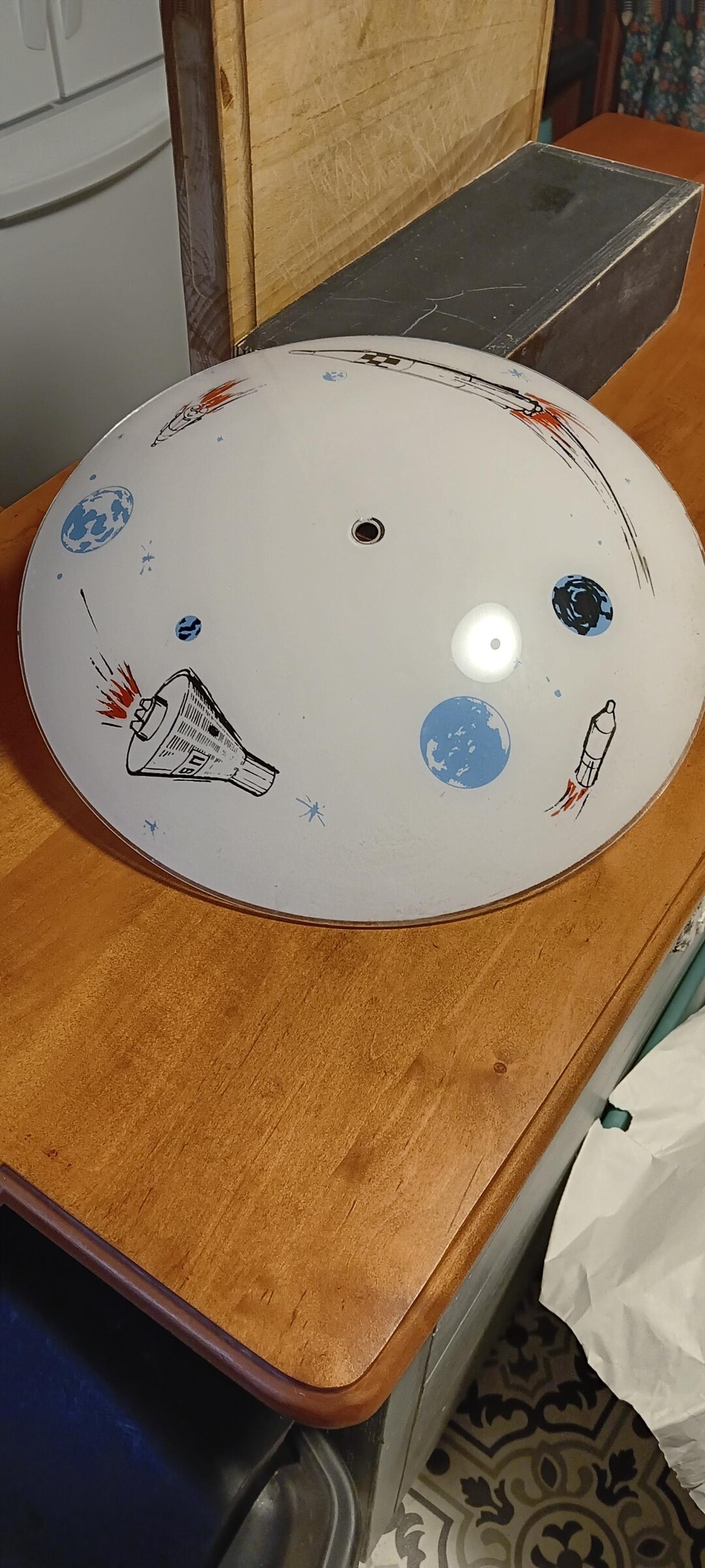 Rare 1960s Atomic Space, Ceiling Light Cover. - Etsy