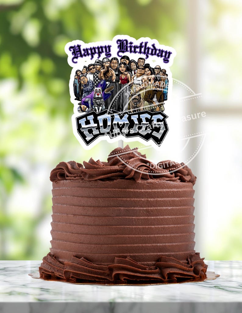 Homies Happy Birthday Cake Topper: Mi Vida Loca, Cholo Theme - Etsy