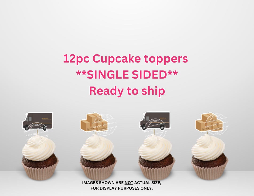 UPS Retirement Cupcake Toppers: Team Brown, Delivery Driver (12pc ...