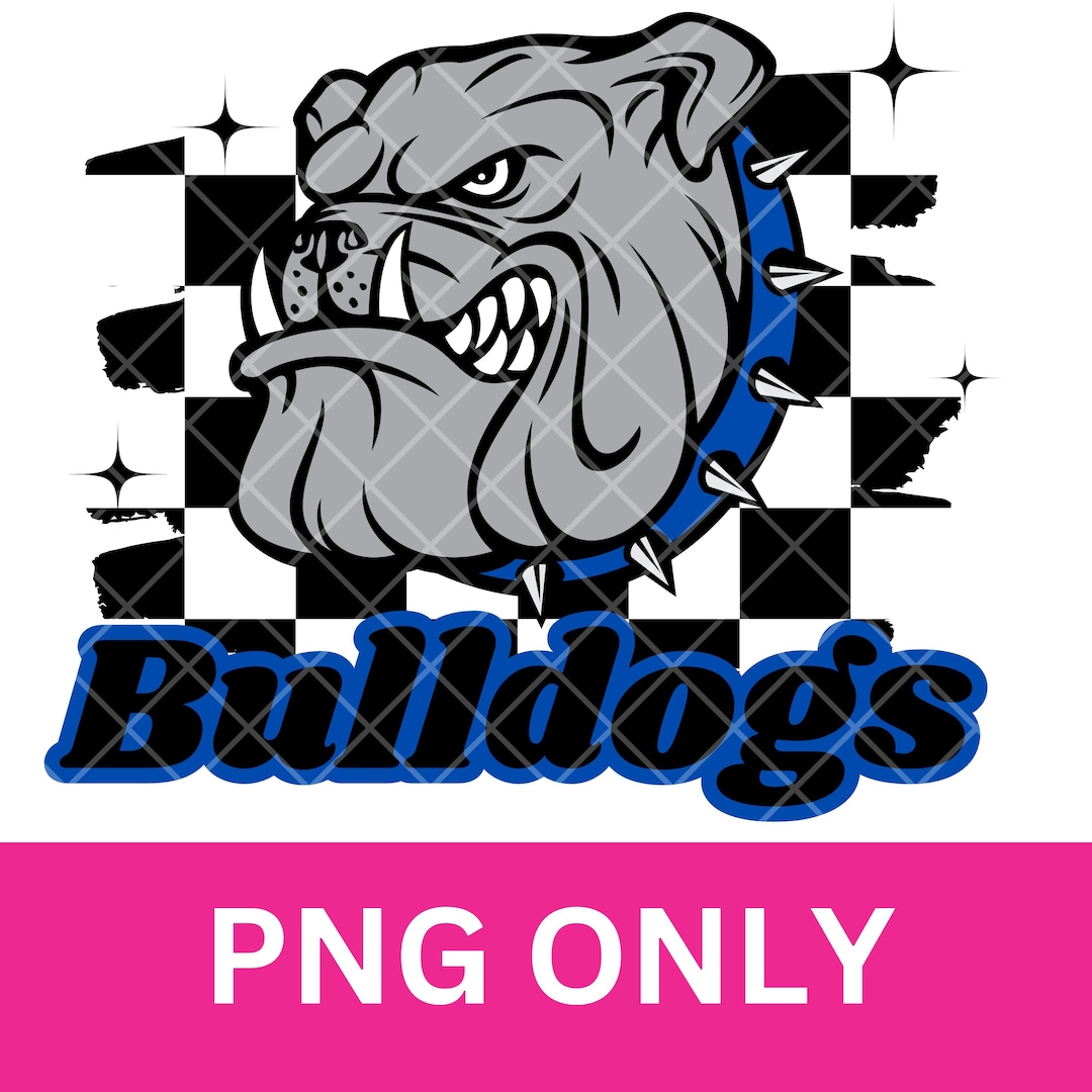 Bulldog PNG, Blue Bulldog Mascot, Transparent Design, School Spirit ...