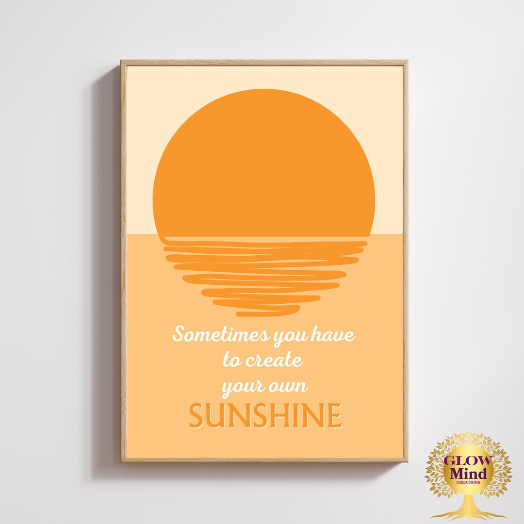 Create Your Own Sunshine dripping Sun Design, Zigzag Sunset Art, Orange ...