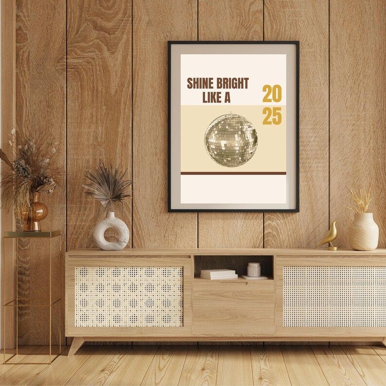 Shine Bright Like a Disco Ball 2025 Stunning Disco Ball New Year Design ...