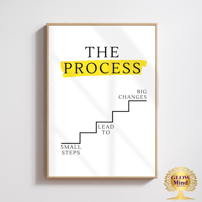The Process Small Steps Lead to Big Changes Motivational Staircase ...