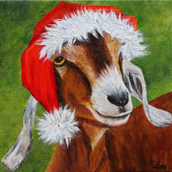 Goat Santa Hat - Etsy