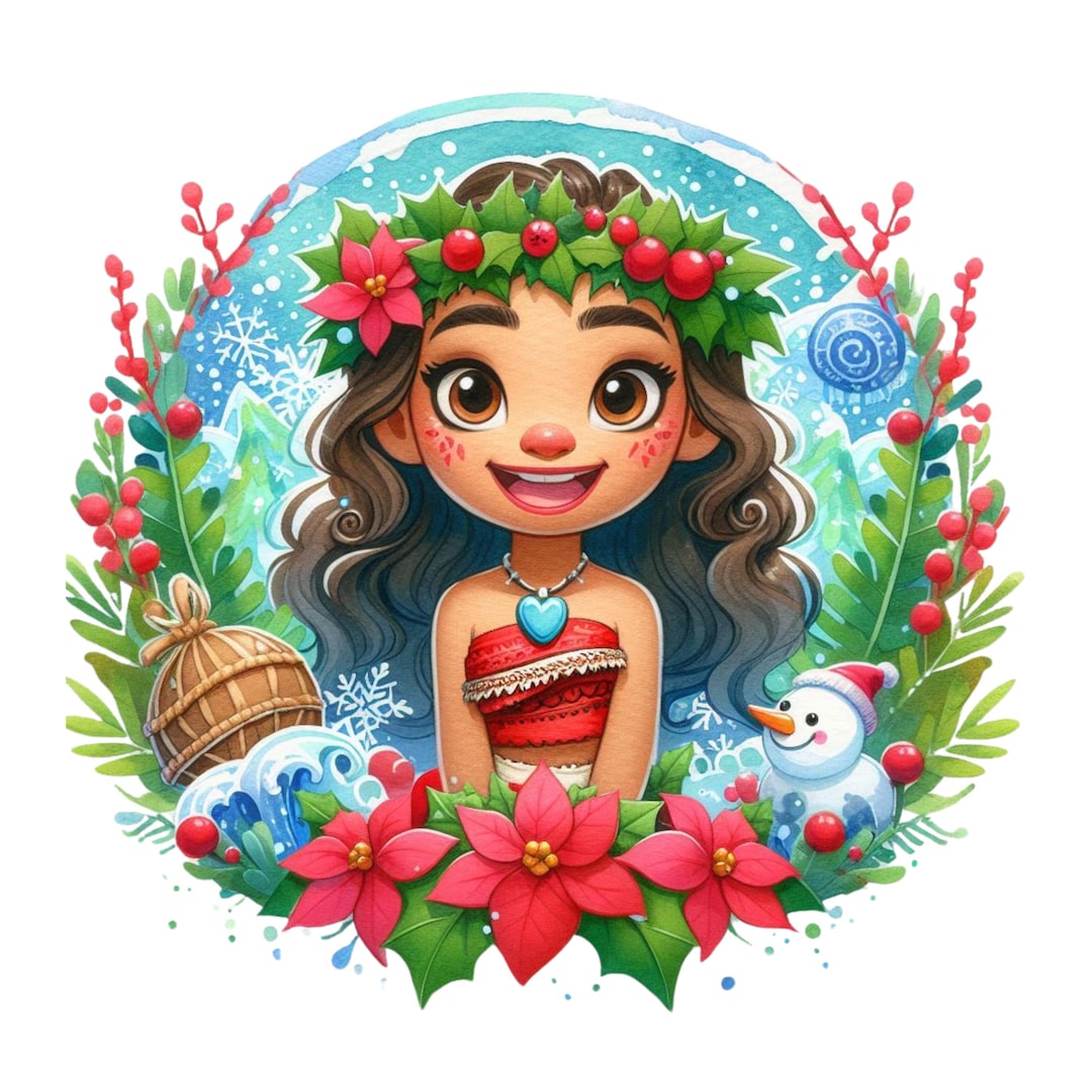 Moana Christmas Clipart. Moana Image. Moana Kawaii. Moana Christmas ...