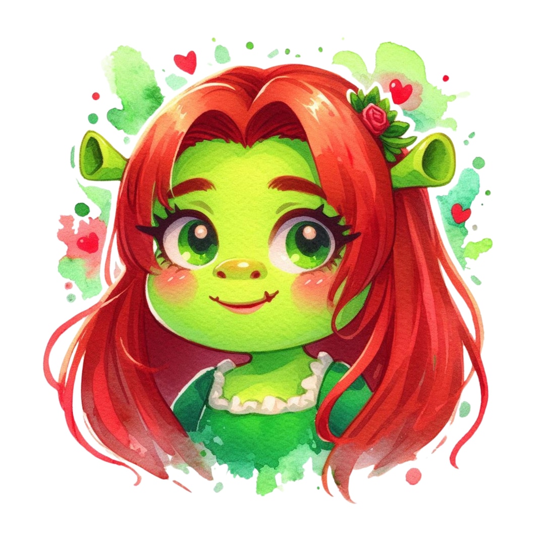 Watercolor Fiona Clipart Princess Fiona From Shrek in PNG Format With ...