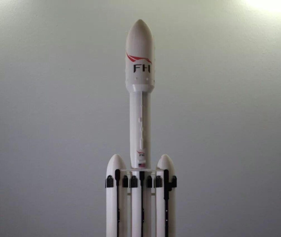 Falcon Heavy Model Space X Scale 1:96 h 73 Cm Separable Stages - Etsy