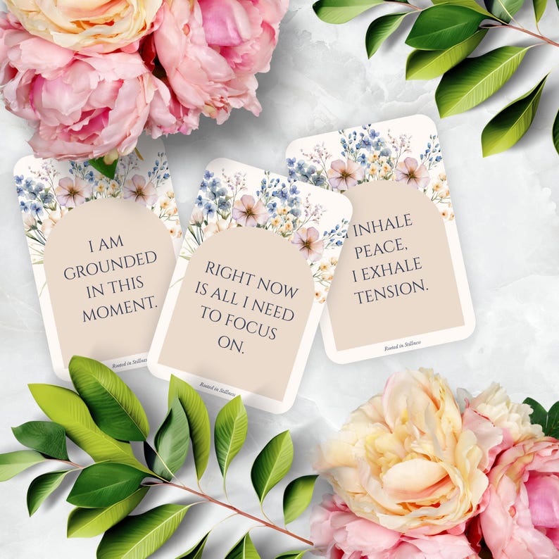 30 Printable Affirmation Cards for Inner Peace | Rooted in Stillness ...