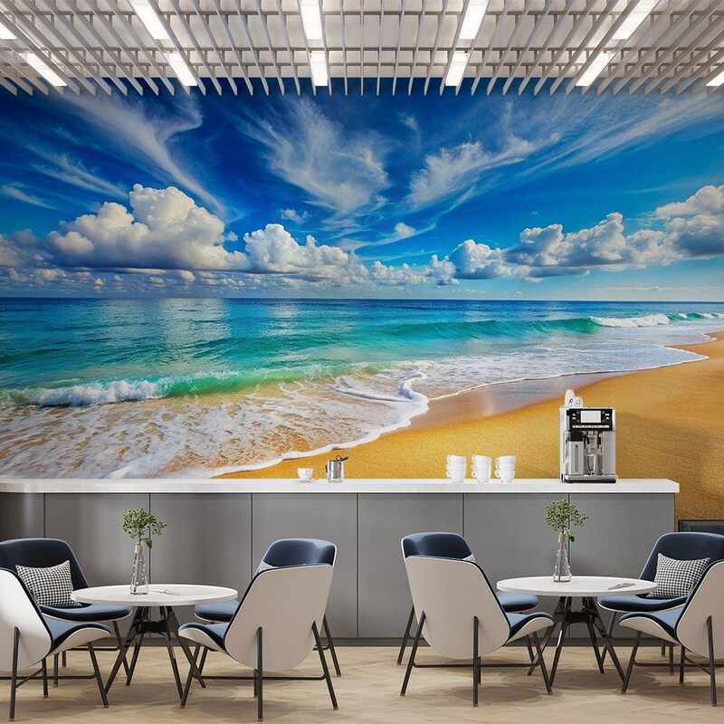 Beach Wall Mural - Etsy