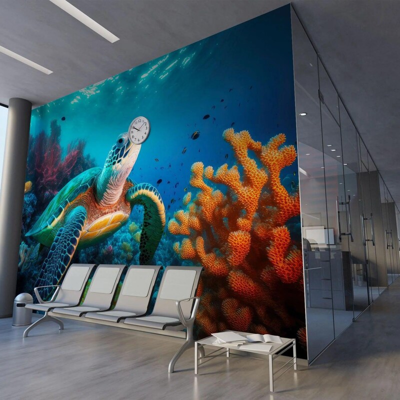 Sea Turtle Wall Mural - Etsy