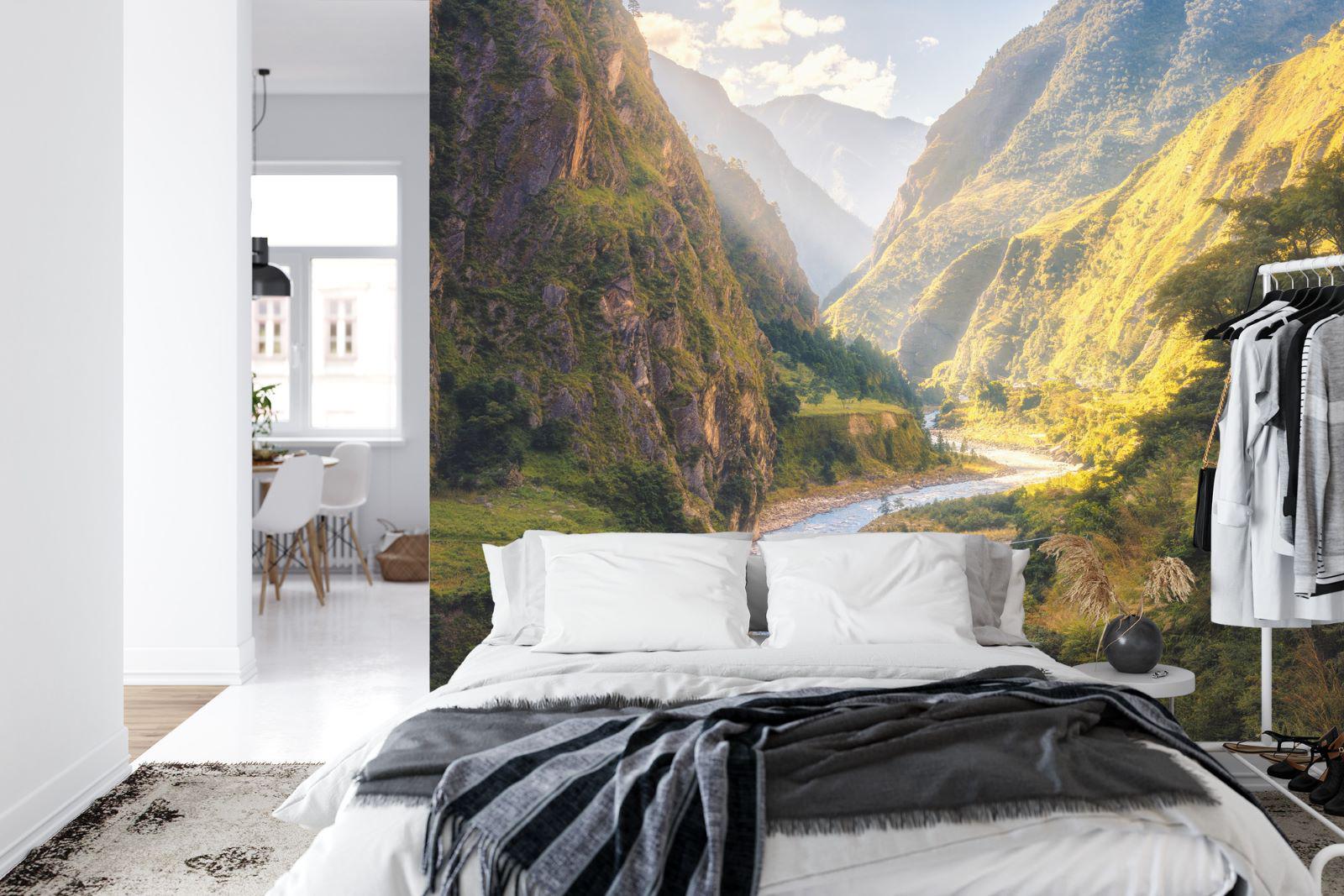 Majestic Valley Wall Mural | Wallpaper Peel-and-stick Wallmural - Etsy