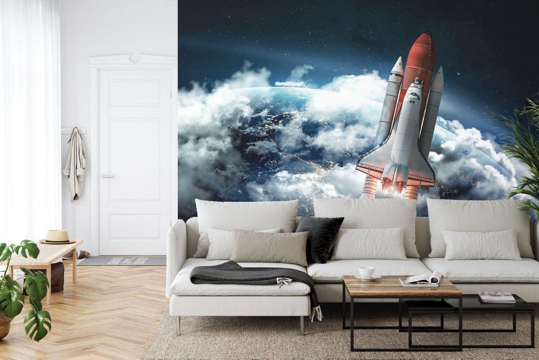 Space Shuttle Wall Mural - Etsy