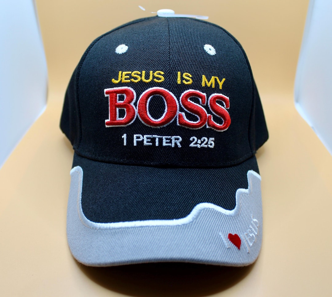 Jesus is My Boss Hat. Christian Gift Hat. Inspirational Hat. Religious ...
