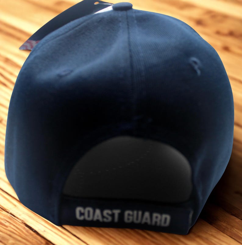 US Coast Guard Hat With American Flag – Adjustable Patriotic Hat ...