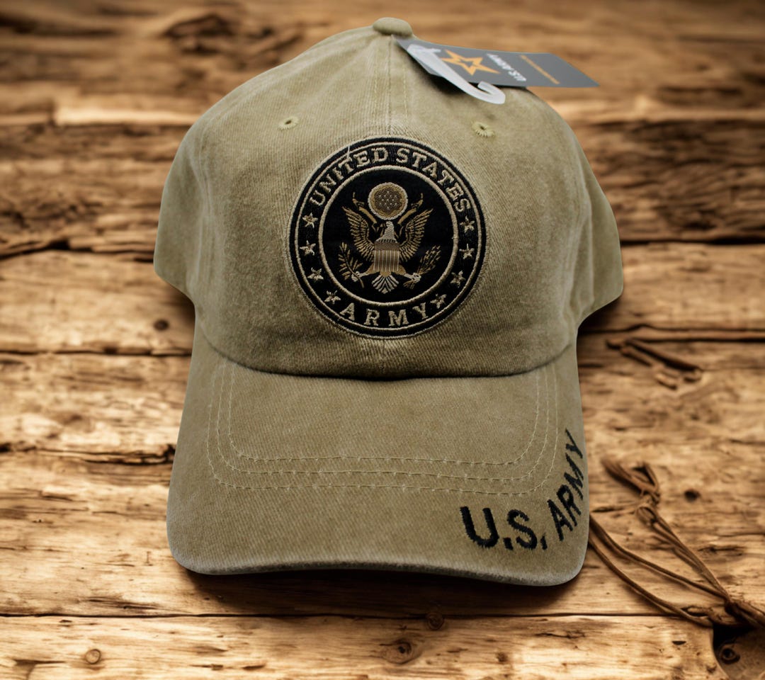 US Army Hat – Embroidered Military Cap. Army Logo Hat. Gift for Army ...