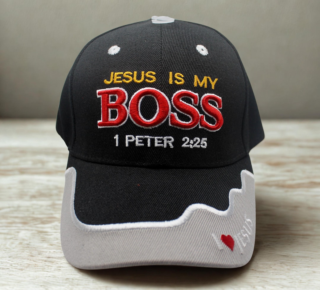 Jesus is My Boss Hat. Christian Gift Hat. Inspirational Hat. Religious ...