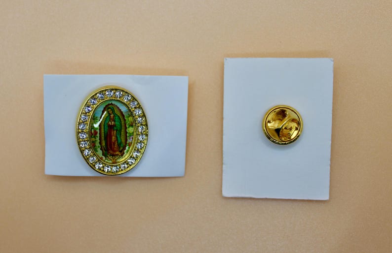 Our Lady of Guadalupe Pin. Virgen De Guadalupe Lapel Pin. St. Jude Pin ...