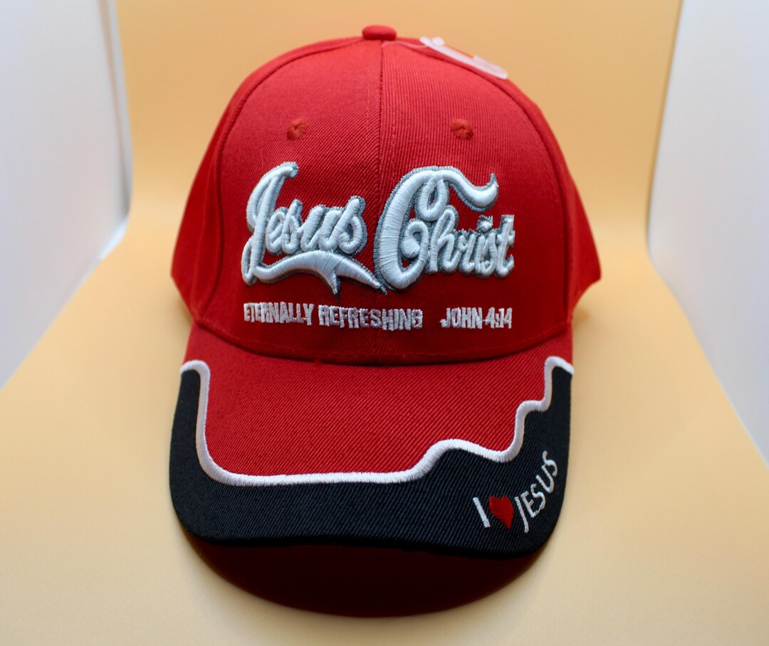 Jesus Christ Red Basketball Hat. Christian Gift, Religious Fan ...