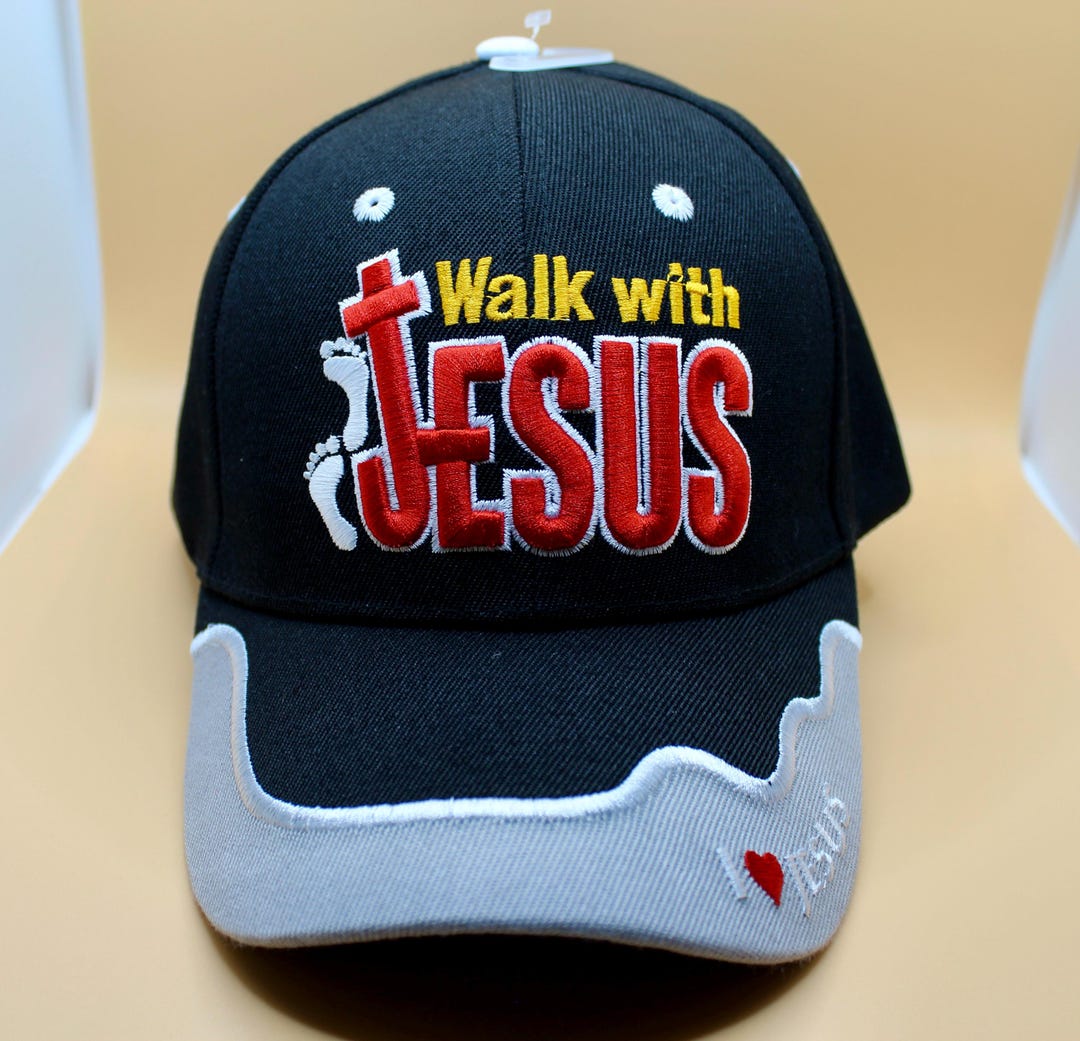 Walk With Jesus Hat. Christian Gift Hat. Inspirational Hat. Religious ...