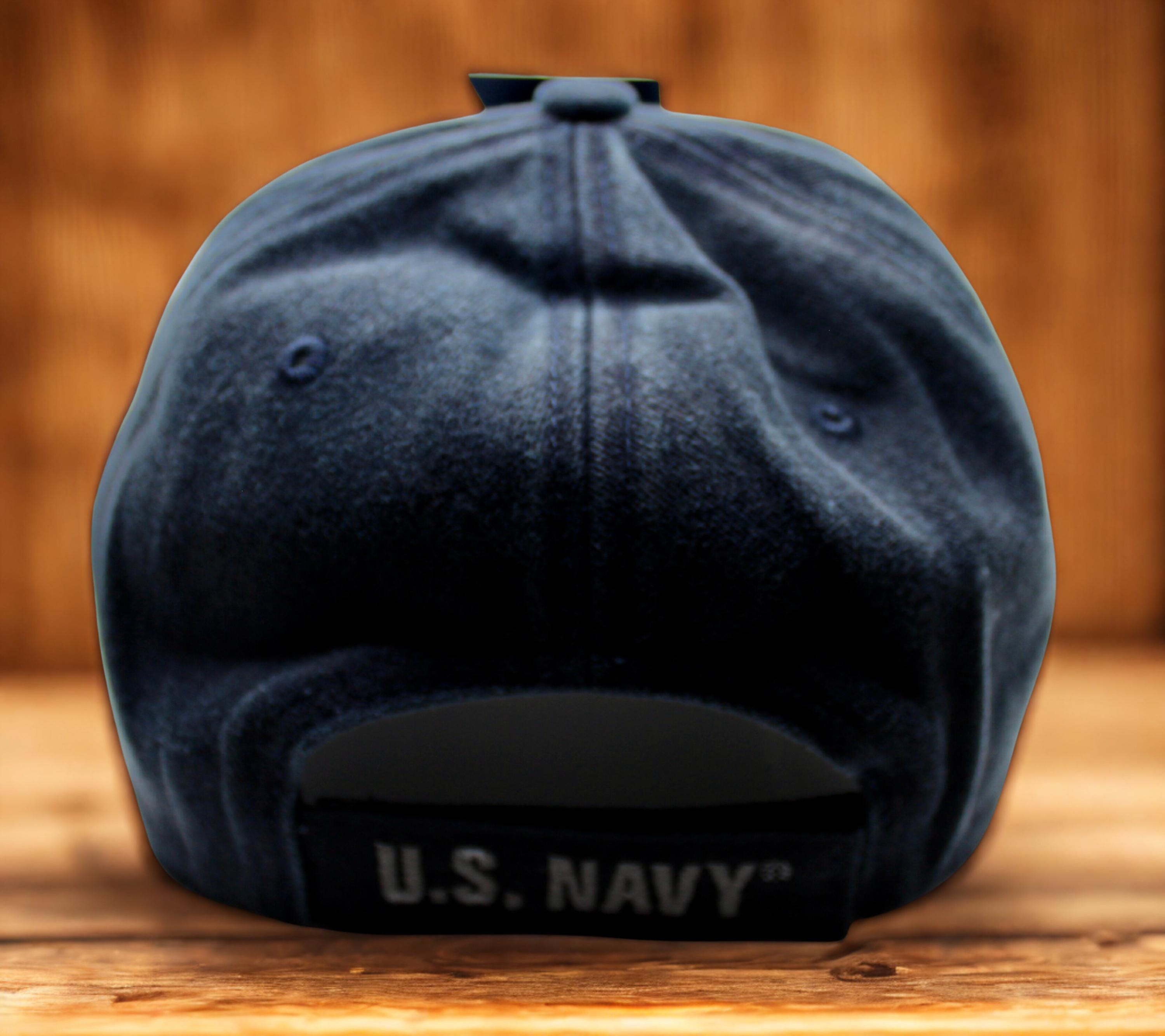 US Navy Hat – Navy Eagle Blue Hat– Embroidered Navy Trucker Hat – Dad ...