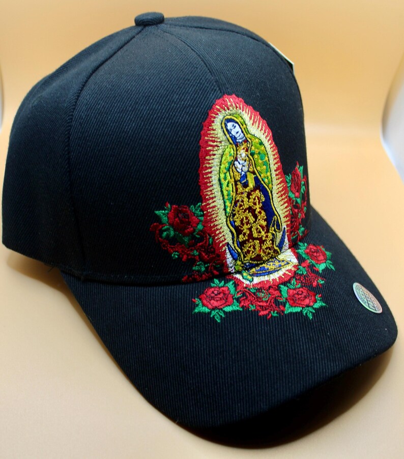 Our Lady of Guadalupe Black Hat. Catholic Hat. Religious Hat. Virgin ...