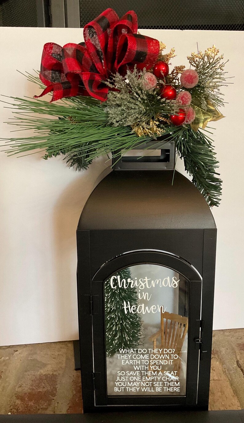 Christmas in Heaven Lantern Memorial - Etsy