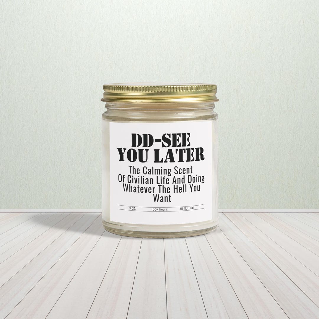 DD214 Separation Candle Military Separation Retirement Gift Legacy ...
