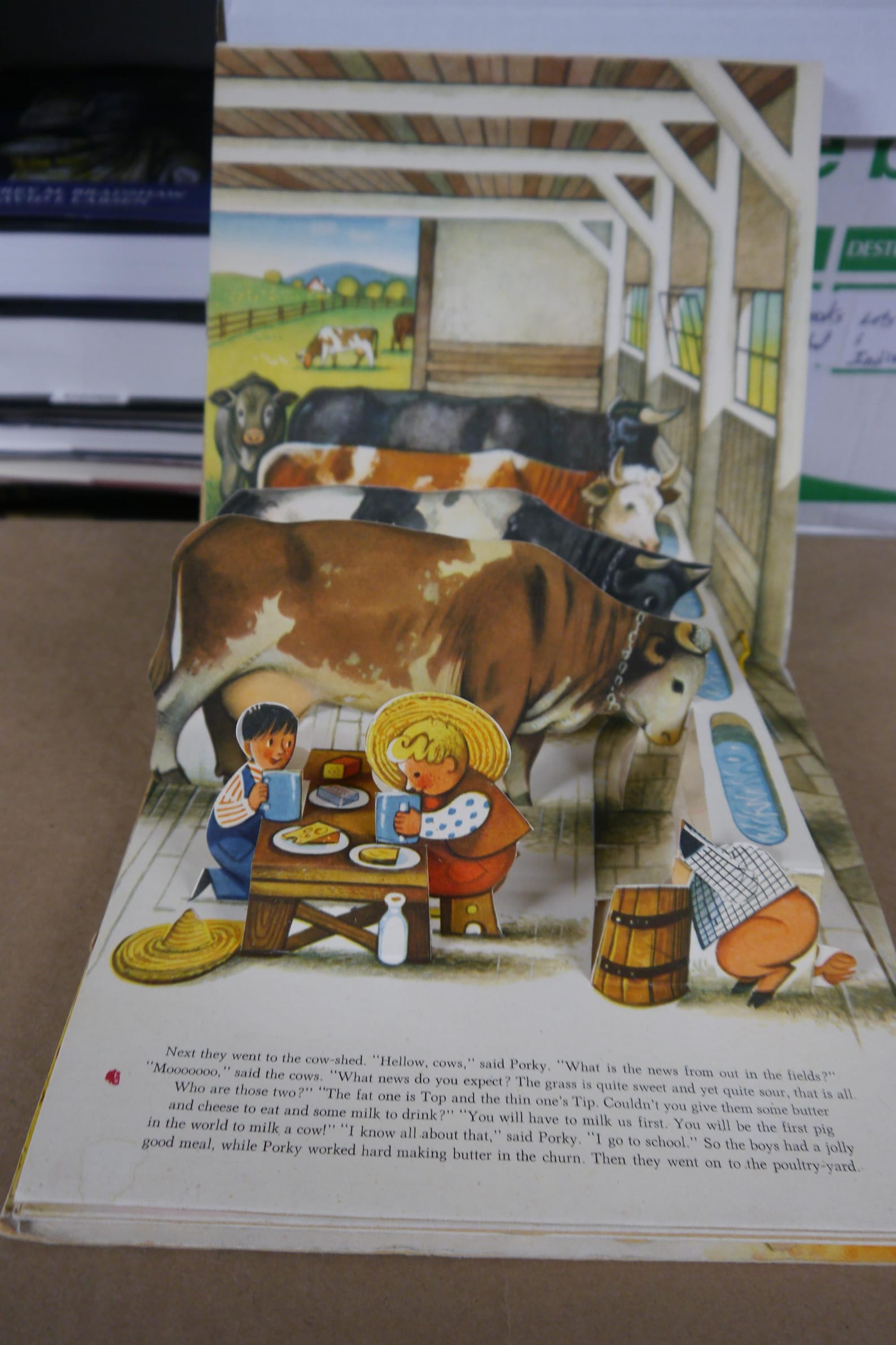 1961 Vintage Children's Pop-up Book "tip & Top on the Farm"-with 6 ...