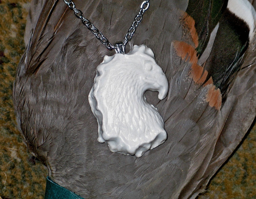 Hawk Pendant Hand Cast in English Porcelain From My Original - Etsy