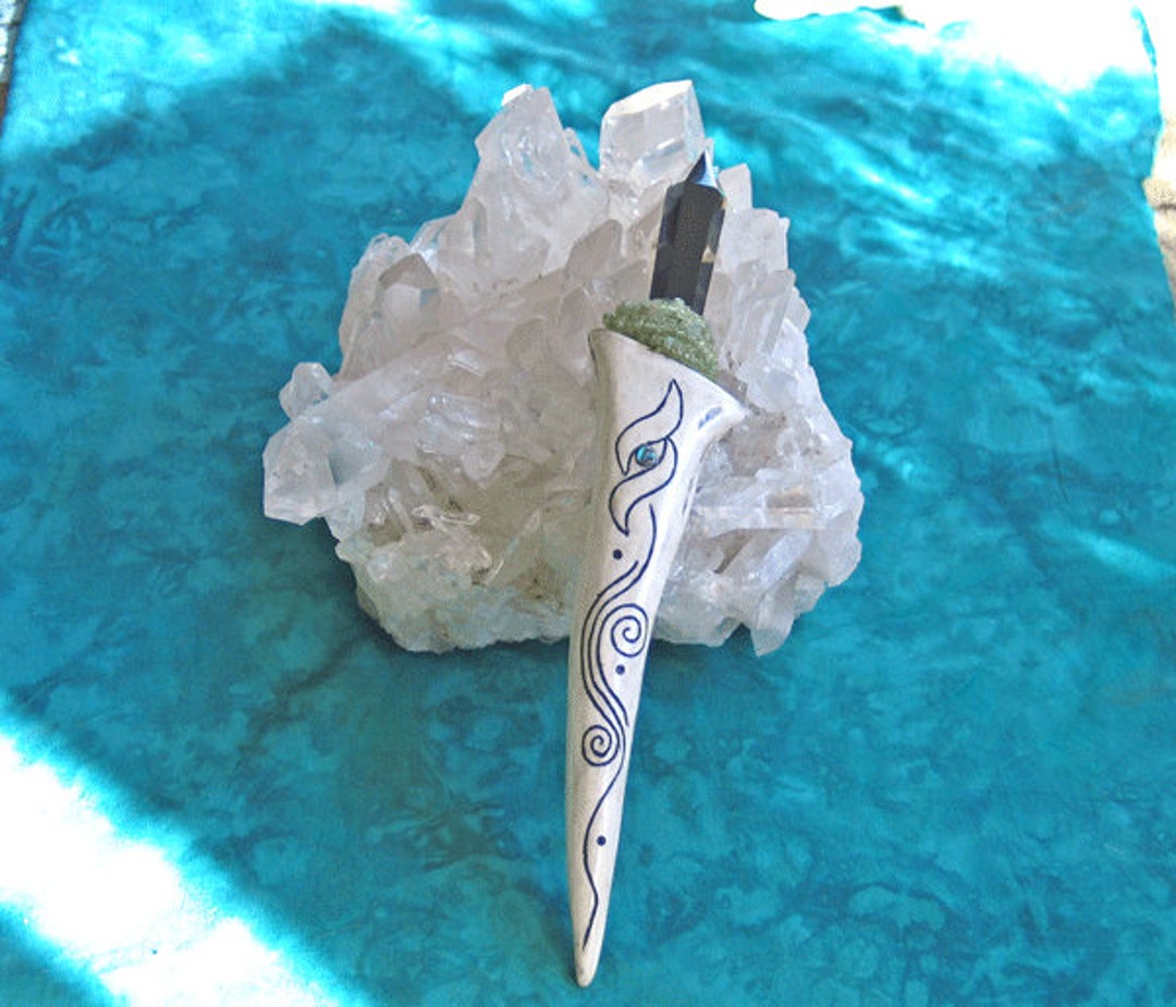 Antler Wand eye of Wisdom Carved Elk Antler Wand - Etsy