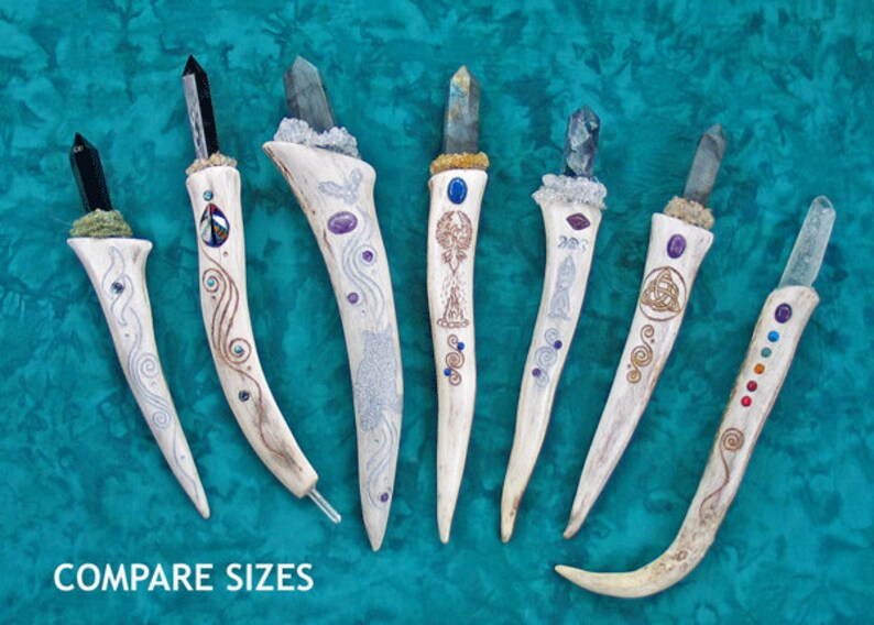 Antler Wand eye of Wisdom Carved Elk Antler Wand - Etsy