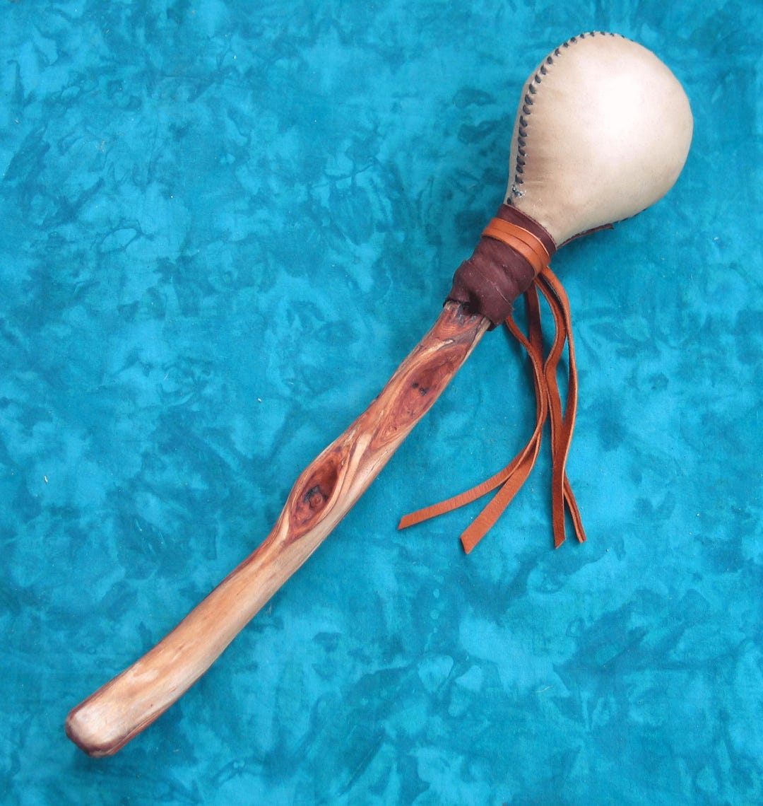 Shamanic Rawhide Rattle With Diamond Willow Wood Handle - Etsy