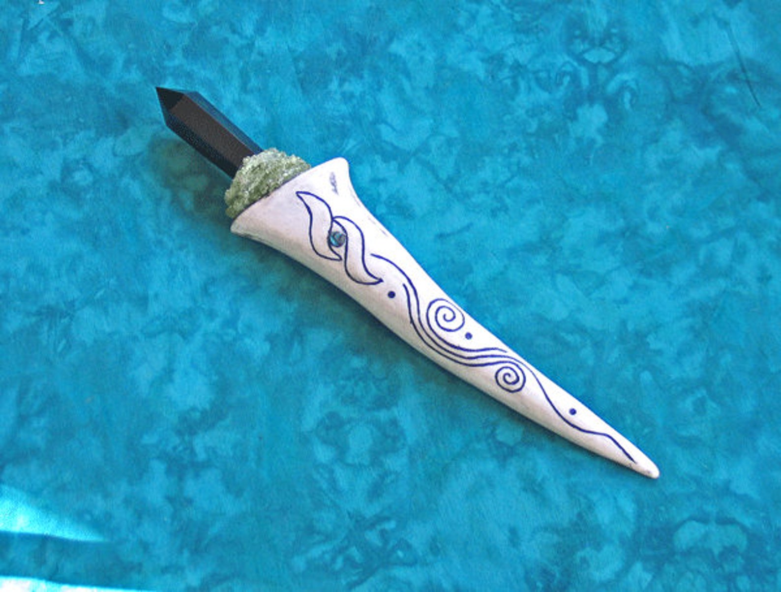 Antler Wand eye of Wisdom Carved Elk Antler Wand - Etsy