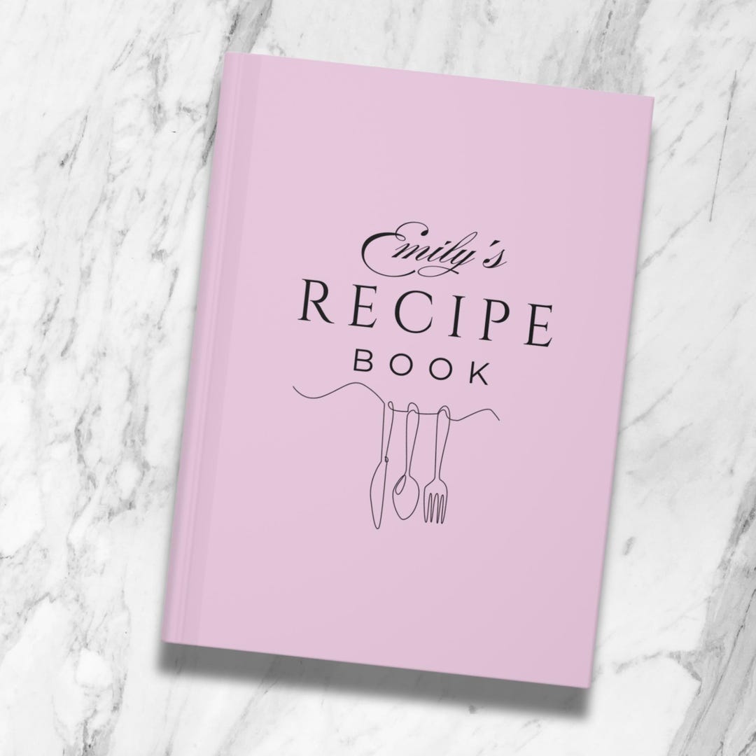 Custom Lined Recipe Journal, Cooking Journal for Grandmother, Cooking ...