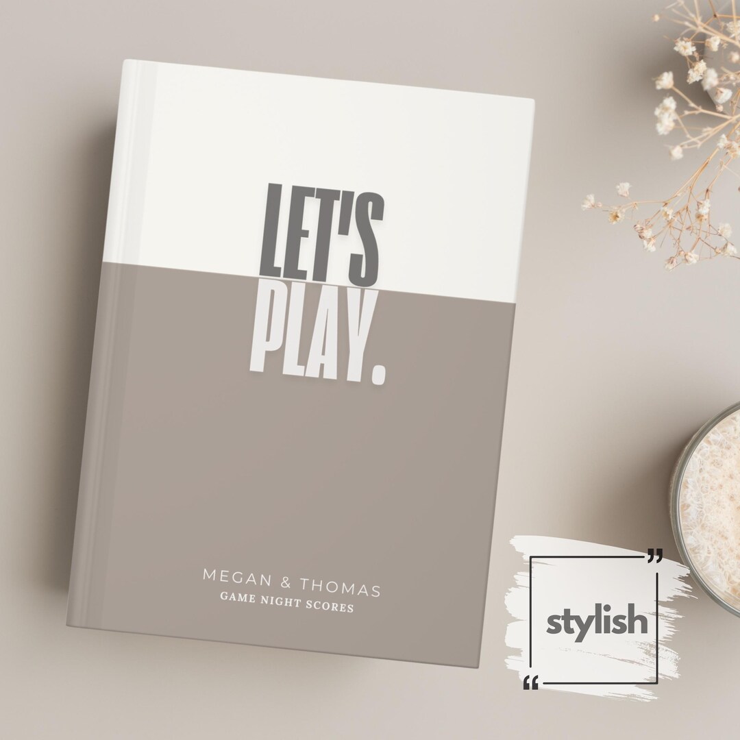 Personalized Family Game Night Scorebook, Score Keeping Record Book ...