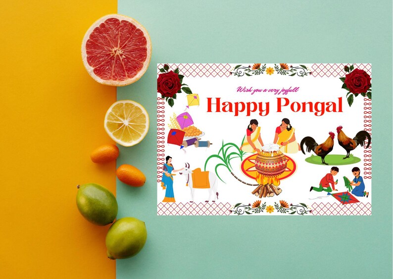 Pongal Cards, Sankranti Template, Sankranti Wishes, Sankranti Card ...