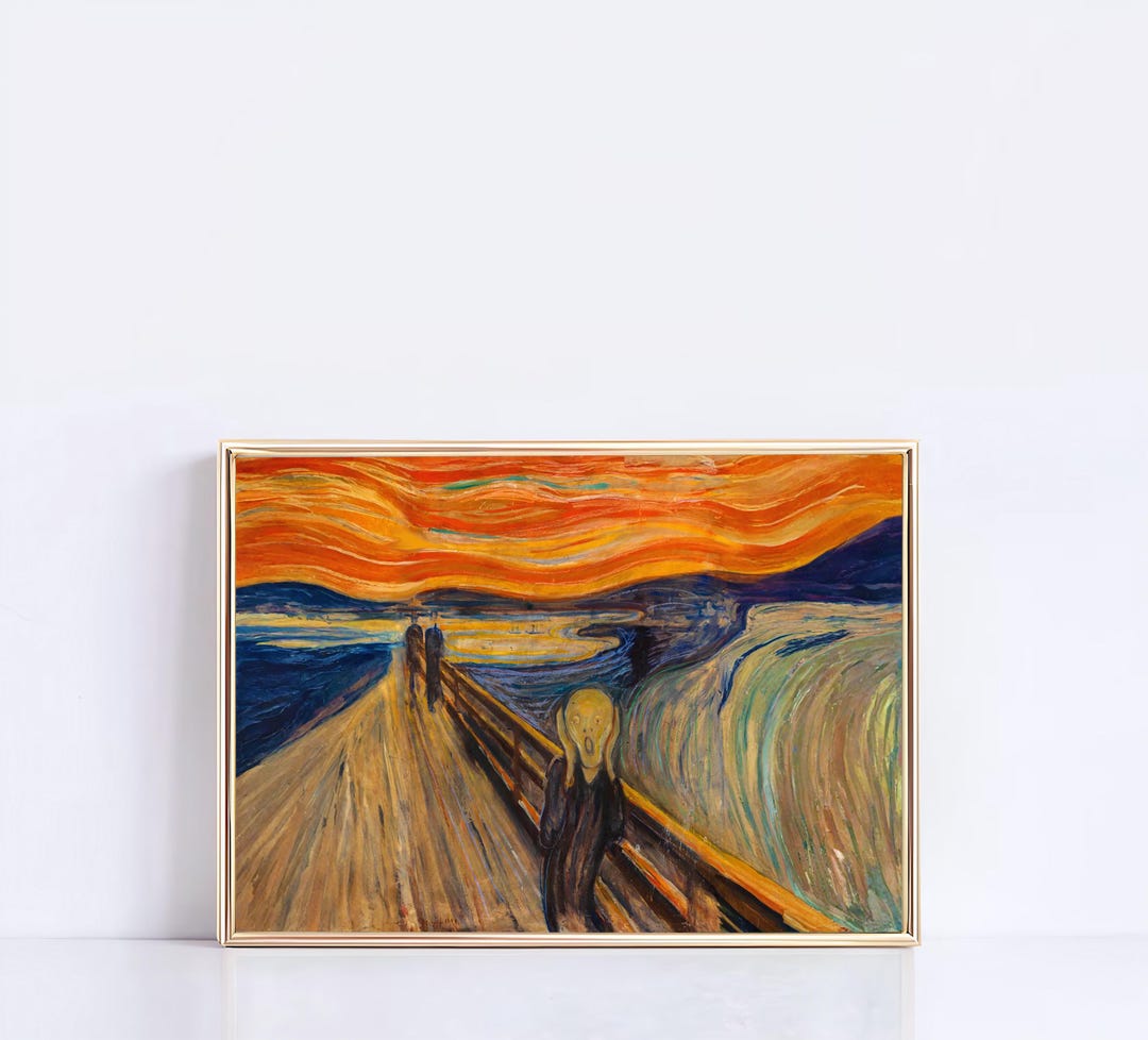 Edvard Munch the Scream Extended Print, Munch Museum Poster, the Scream ...