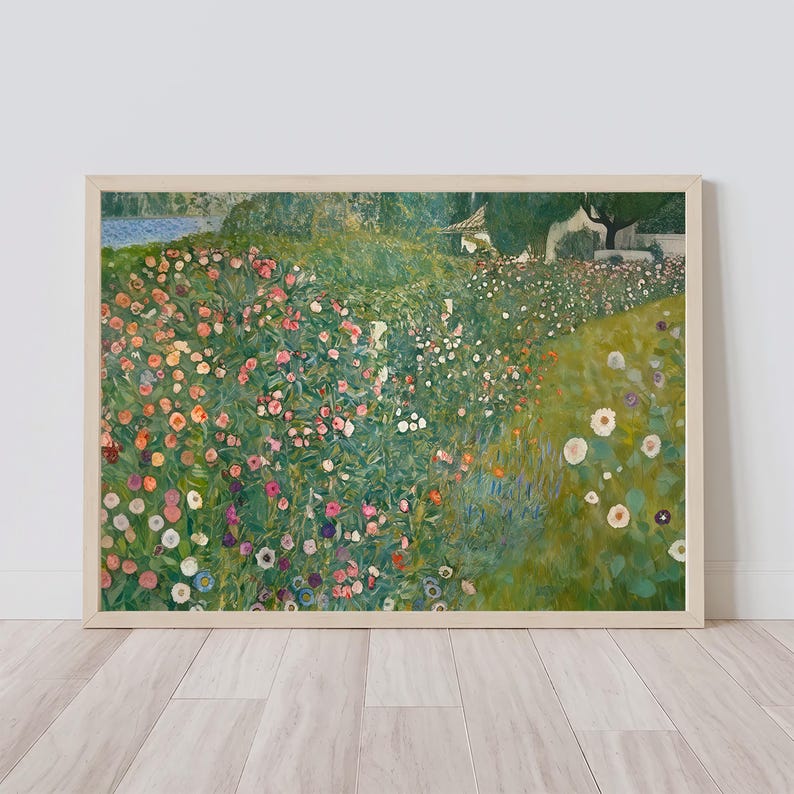 Gustav Klimt Poster: Extended Italian Garden Landscape (premium Giclée ...