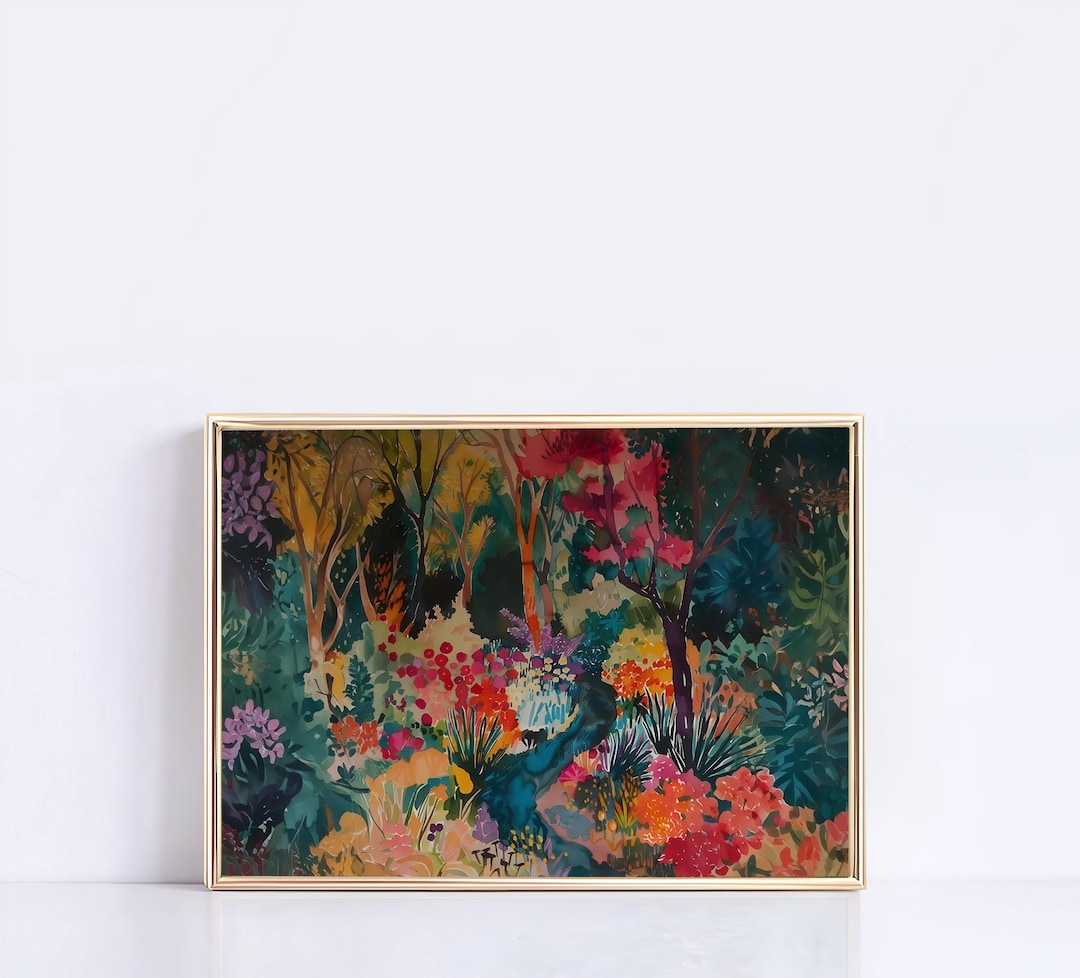 Matisse Extended Print | Cottagecore Wall Art | Colorful Enlarged ...