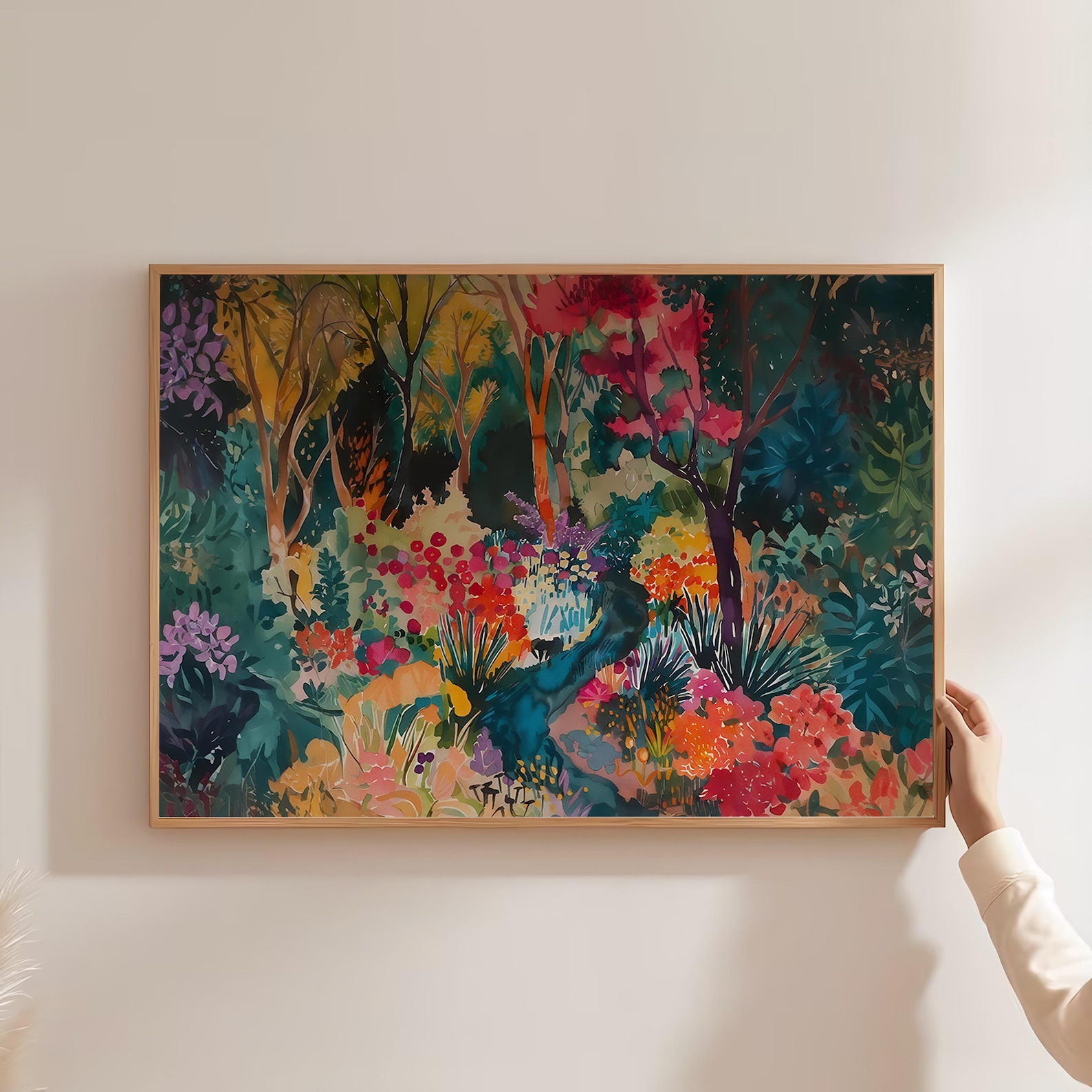 Matisse Extended Print | Cottagecore Wall Art | Colorful Enlarged ...