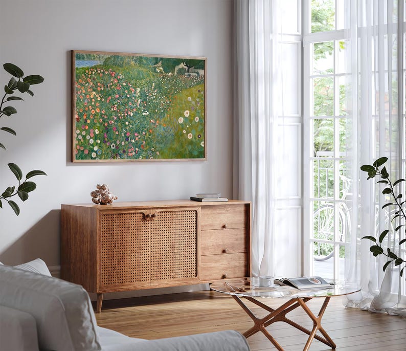 Gustav Klimt Poster: Extended Italian Garden Landscape (premium Giclée ...